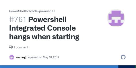 Powershell Integrated Console Hangs When Starting Issue Powershell Vscode Powershell