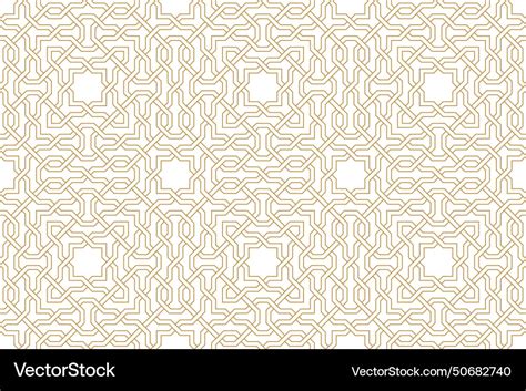 Seamless Geometric Pattern In Authentic Arabian Vector Image