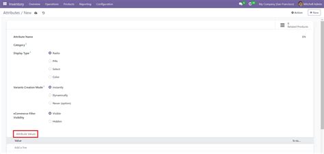 Product Variants And Attributes In Odoo 16 Inventory App Odoo V16 Community Edition Book