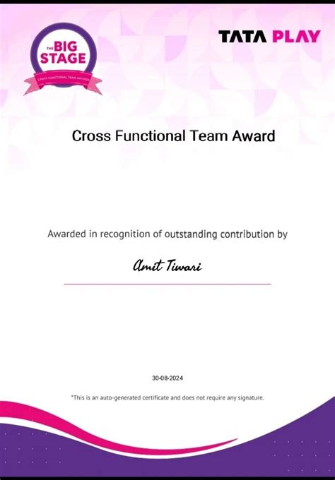 Amit Tiwari On Linkedin Crossfunctionalteamaward
