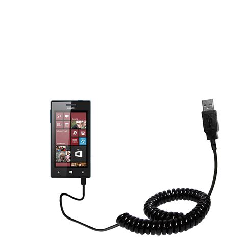 Coiled Power Hot Sync Usb Cable Suitable For The Huawei W With Both Data And Charge Features