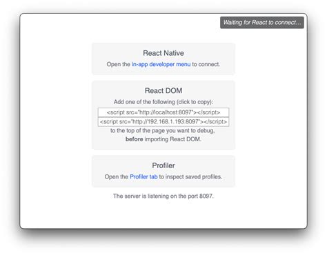 Standalone DevTools Profiler Should Work With No Connected Clients Issue Facebook