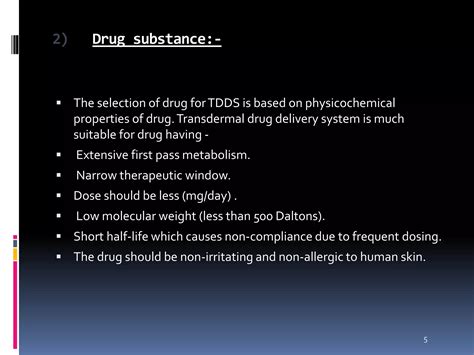 Formulation And Evaluation Of Transdermal Delivery System Pptx