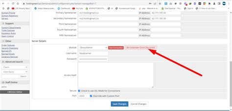 Trying To Link My WHMCS With My DirectAdmin Serve DirectAdmin Forums