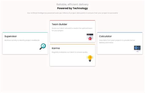frontend mentor responsive four card feature section using html and