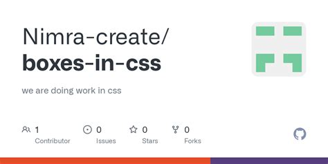 GitHub Nimra Create Boxes In Css We Are Doing Work In Css