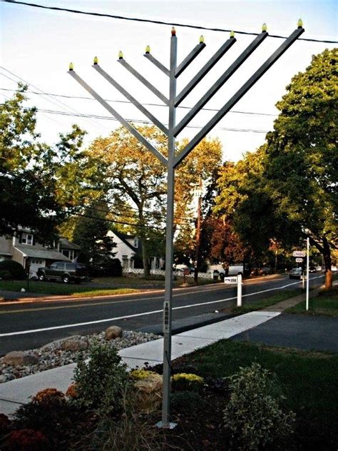 Display Menorah Electric Indooroutdoor Menorah 12 Feet Tall Specialty Grocery Stores