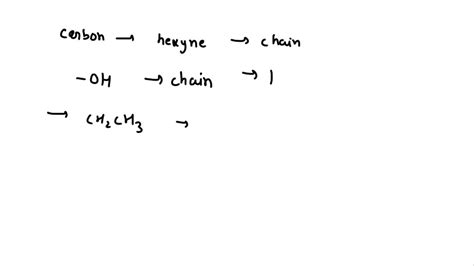 Solved Select The Correct Name For The Compound The Correct Name Is 1 Hydroxy 3 Ethyl 3