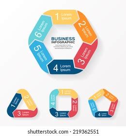 Circle Arrows Template Your Business Presentation Stock Vector Royalty Free 132537392