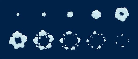 Cartoon Smoke Explosion Game Sprite Asset Effect 16137010 Vector Art At Vecteezy