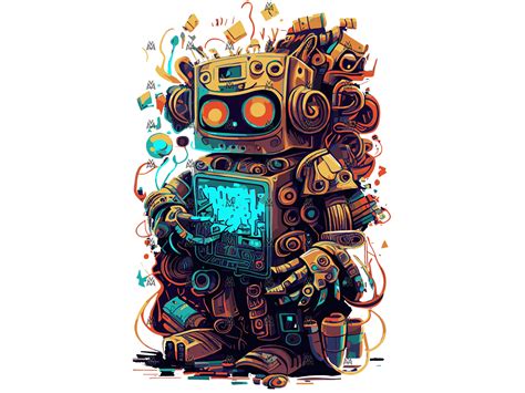 Robot Artificial Intelligence Svg Png High Resolution Artwork Vector Etsy