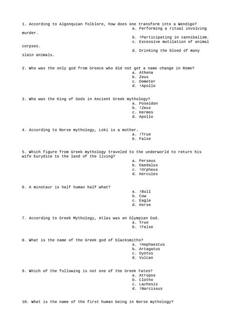PHT Slides Schoolcraft According To Algonquian Folklore How Does One Transform Into A