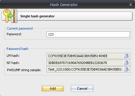 Windows Hash Generator