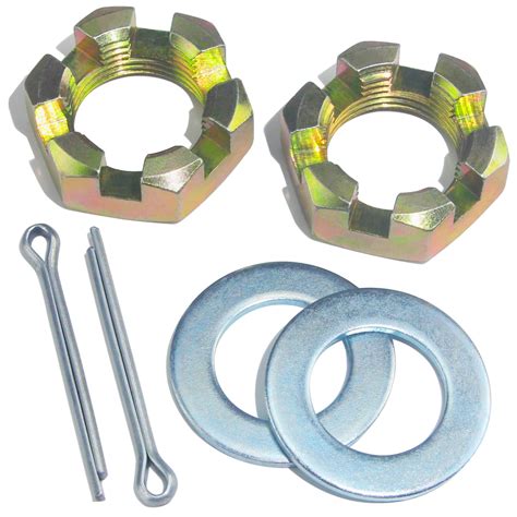 Grepspud 2sets 1 Trailer Axle Nut Kits 1 Thread Spindle