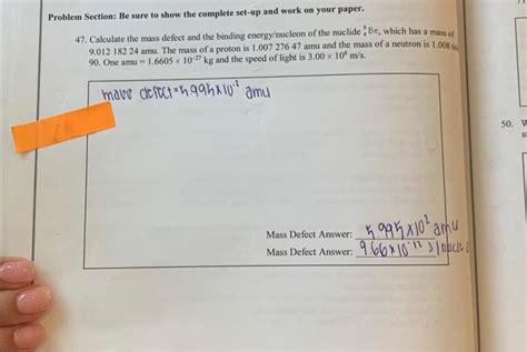Solved Problem Section Be Sure To Show The Complete Set Up Chegg Com