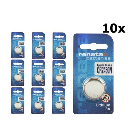 Renata CR2450N 3V Lithium knoopcel batterij voor Knoopcellen