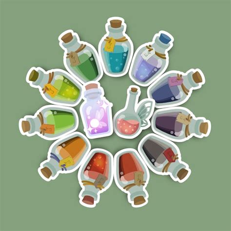 Elixir Sticker Pack Etsy