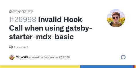 Invalid Hook Call When Using Gatsby Starter Mdx Basic · Issue 26998
