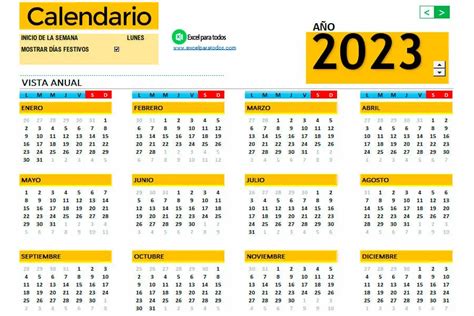 Caledario Excel Gratis Calendario Xls En Blanco Para Imprimir