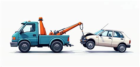 Download Ai Generated Tow Truck Towing Royalty Free Stock