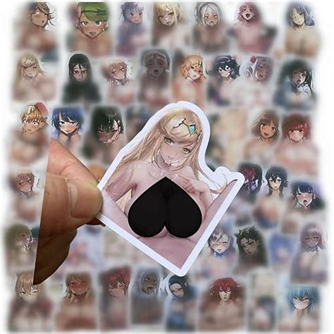 48 Pcs Sexy Anime Stickers Waifu Stickers Sexy Anime Stickers