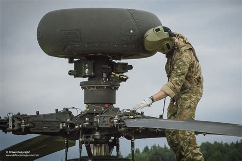 An Apache Attack Helicopter Pilot Of 4 Regt Aac Inspects His Aircraft While He Awaits Tasking