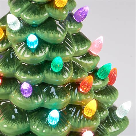 Lighted Ceramic Tree Primitives By Kathy