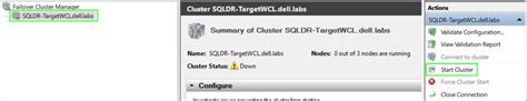 Windows Failover Cluster Requirements Microsoft Sql Server Disaster Protection With Dell