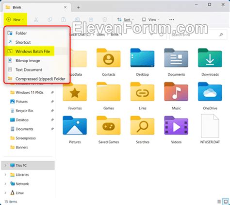 Add Windows Batch File Bat To New Context Menu In Windows 11