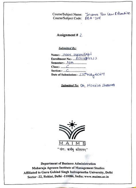 HEER ITL Assignment 2 Bachelors Of Business Administration Studocu