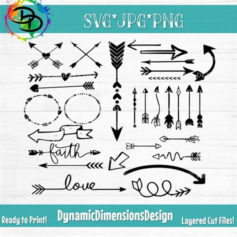 Arrow Svg Arrows Svg Bundle Arrow Clipart Arrows Clip Art Etsy