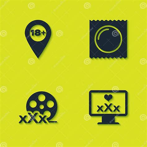 Set Location With 18 Plus Monitor Content Film Reel Sex And Condom In