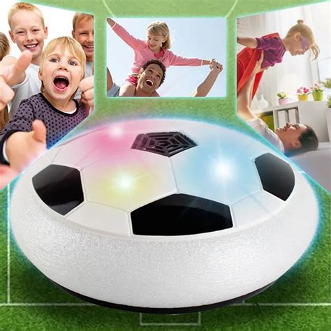 에어 파워 축구공 디스크 실내 축구공 장난감 핫볼 Led 조명 깜박이 멀티 표면 글라이딩 완구toy Balls