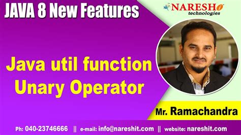 Java 8 Features Tutorials Java Util Function UnaryOperator By Mr