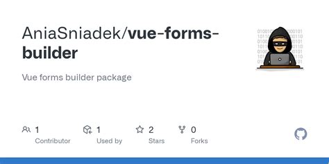 Github Aniasniadekvue Forms Builder Vue Forms Builder Package