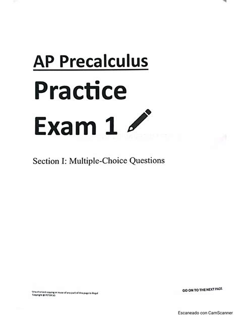 Ap Precalculus Practice Exam 2 Part A Pdf