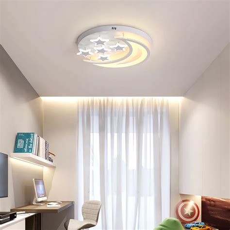 Neo Gleam звезды и луна Для детей комнаты Спальня Гостиная люстра дома деко современный