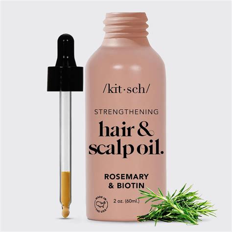 Rosemary And Biotin Scalp And Hair Strengthening Oil Kitsch