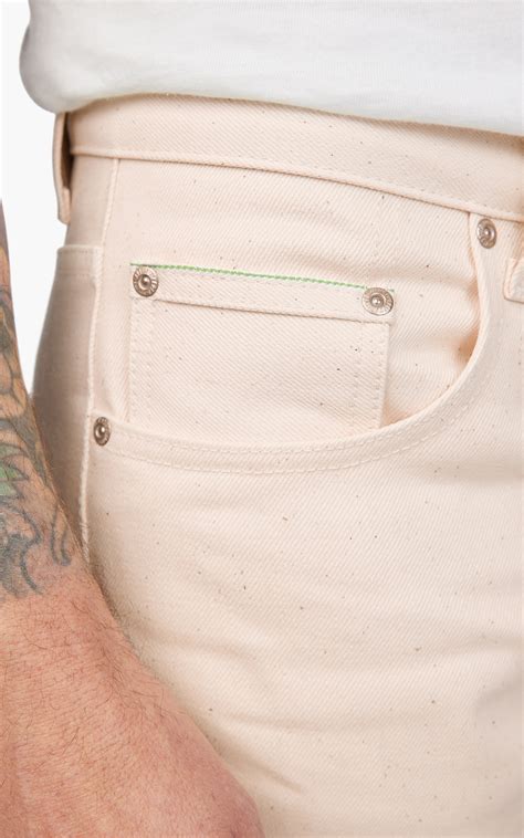 Naked Famous Denim Easy Guy All Natural Organic Cotton Ecru Cultizm