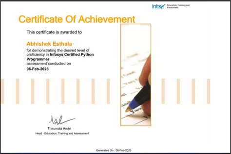 infosys python certification professionaldevelopment