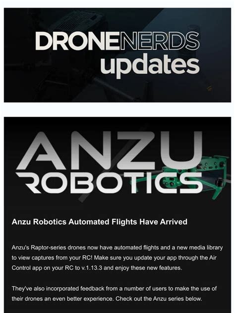Drone Nerds Product Updates Anzu Robotics Dji Agras T25 T50 And Quantum Systems — Get All The