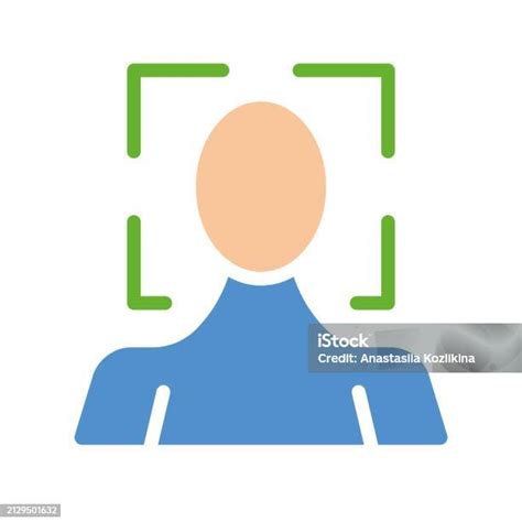 Man With Scanner Frame Biometry Biometrics Personal Data Identity Verification Id Confirmation