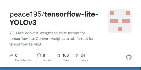 Github Peace195tensorflow Lite Yolov3 Yolov3 Convert Weights To