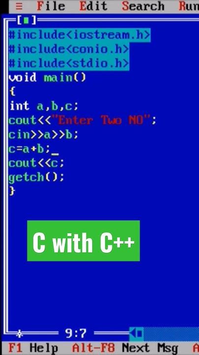 One Program With Two Language C With C Cfullcourse Youtube