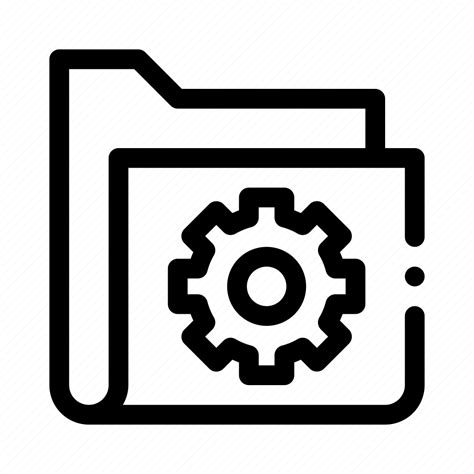 Folder File Storage Archive Setting Data Management Icon