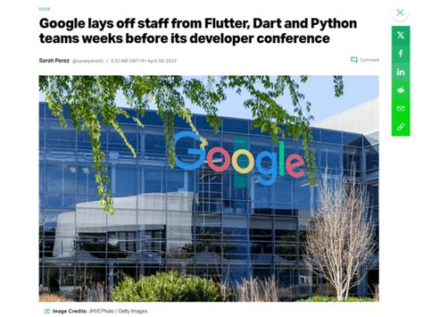 Google Fires Some Employees From Flutter Dart And Python Development