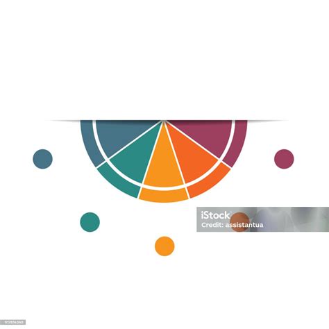 5 부품 옵션 단계 순환 다이어그램 원형 차트 영역형 차트 비즈니스 프레 젠 테이 션 웹 디자인에 대 한 일러스트와 인포