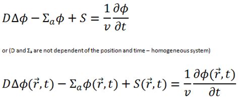 Diffusion Coefficient Definition Calculation Nuclear Power Com