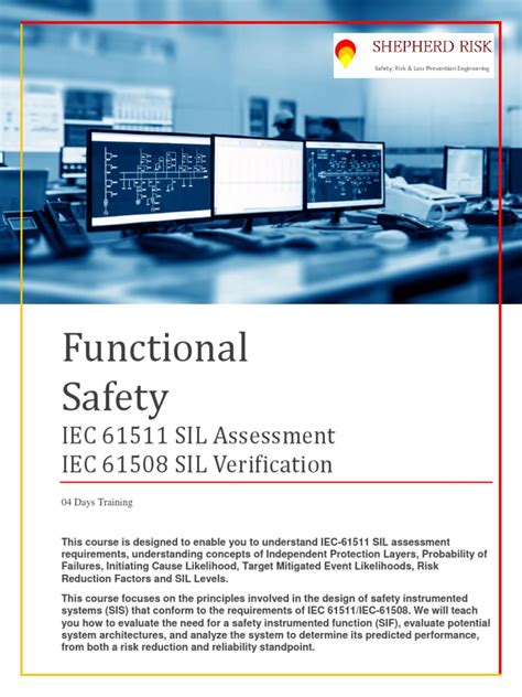 Iec 61511 Sil Assessment And Iec 61508 Sil Verification 4 Day Training Pdf Systems Science