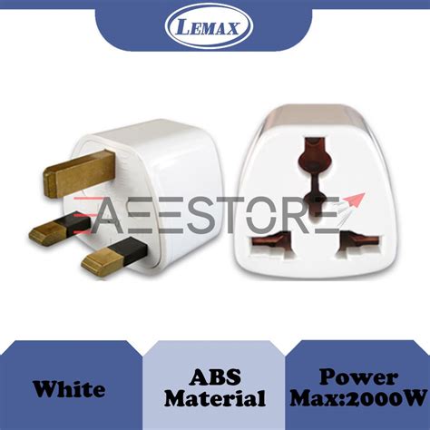 LMX LEMAX Pin Universal Socket Adapter Multi Travel Adaptor To Pin Converter Plug US EU